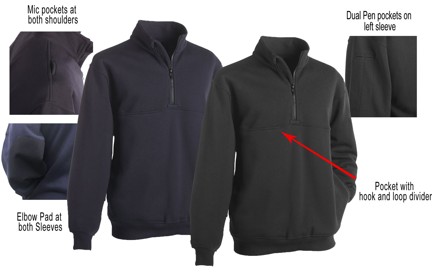 First Class Fleece Job Shirt with Zipper – Uniform Warehouse Canada